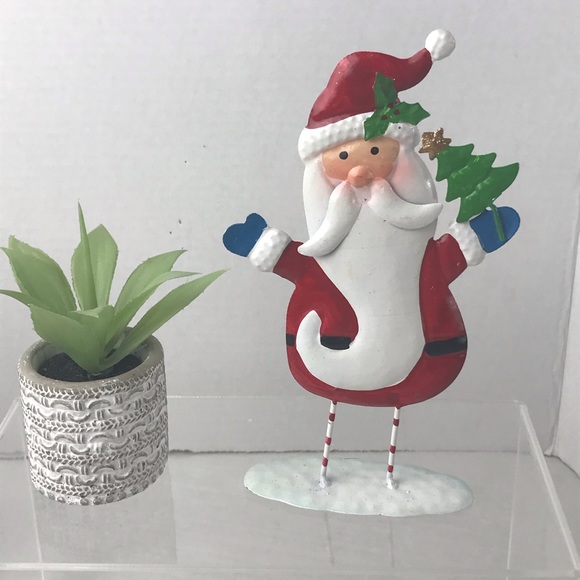 Holiday | Vintage Metal Standing Santa Claus | Poshmark